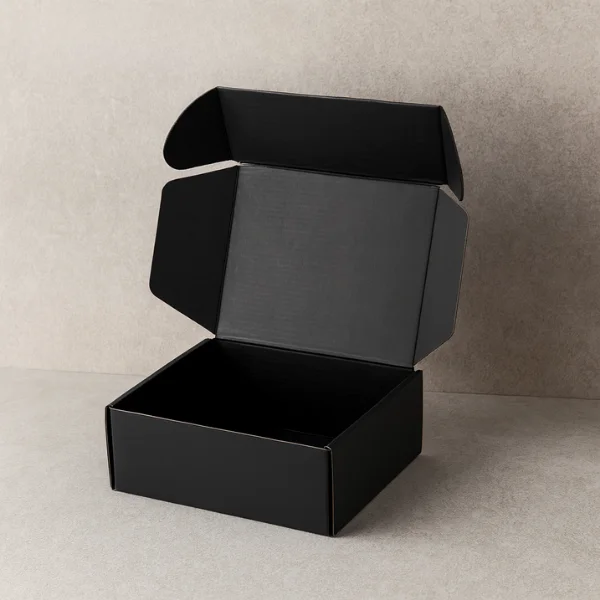 Order Custom Printed Black Cardboard Boxes Wholesale